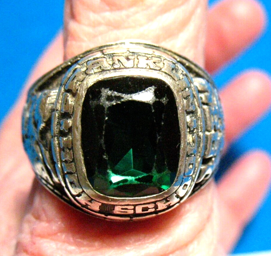 JOSTENS STERLING FRANKLIN HIGH SCHOOL CLASS RING 1984… - Gem