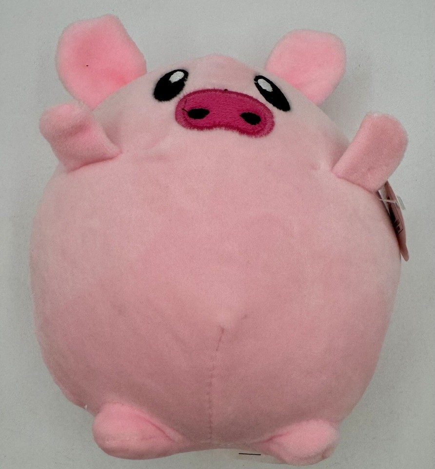 Eggamals Squishy Plush Belly Buddies Pink Pig Round Plush 6 inch NWT ...