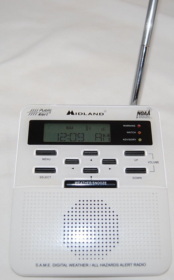 Midland WR-100 Version 5 All Hazards Weather Radio Public Alert NOAA ...
