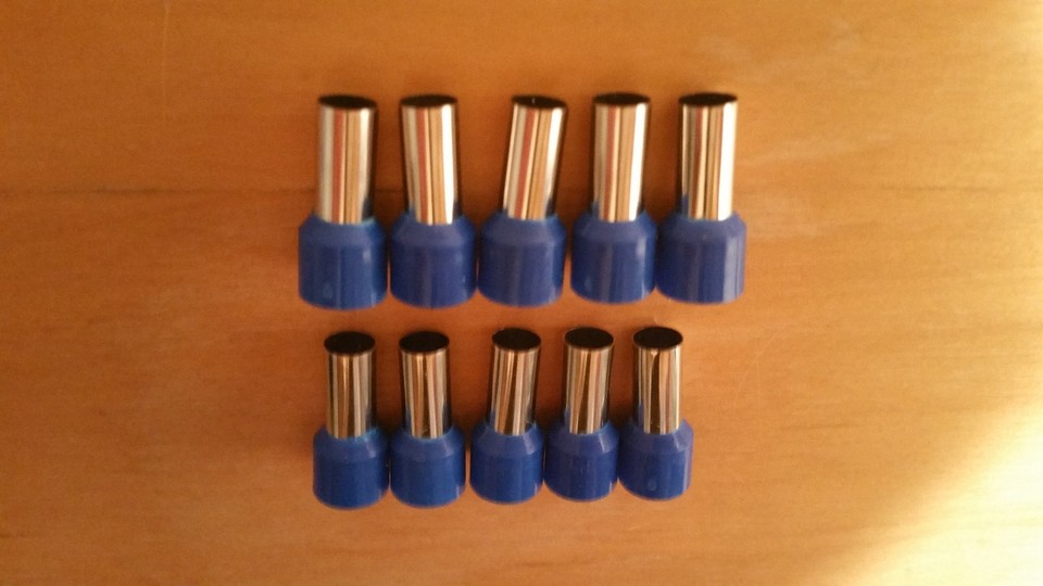 10pcs 8 Gauge Wire Ferrule Amplifier Ferrules 8 AWG Tin Copper Amp | eBay