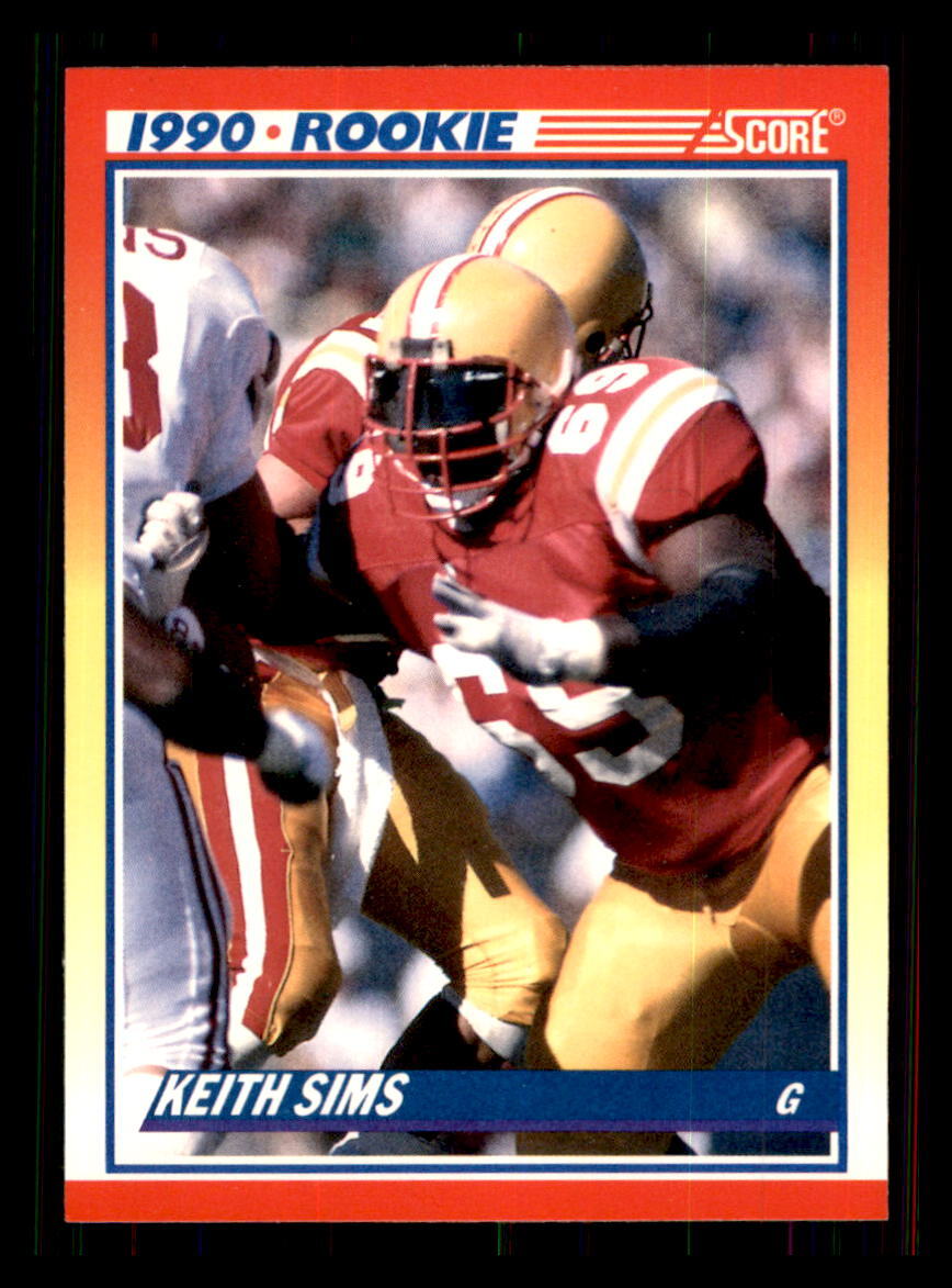1990 Football 1990 Score Keith Sims Iowa State Cyclones #648 RC1 | eBay