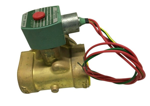 ASCO 8210G22 24V AC Brass Solenoid Valve 1.5 in Pipe Size for sale ...