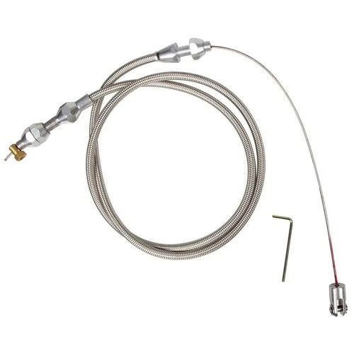 Lokar TC-1000LS1 LS Swap Throttle Cable Hi-Tech Stainless Steel Braided ...