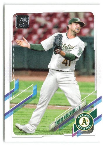 2021 Topps Update Trevor Rosenthal #US238 Oakland Athletics BASEBALL ...