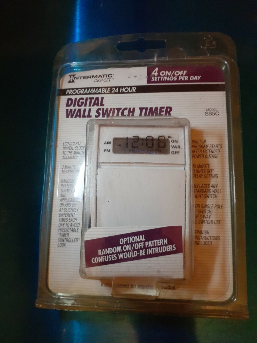 Intermatic In Wall Timer Models Intermatic T104P3 24 Hour Time Switch,