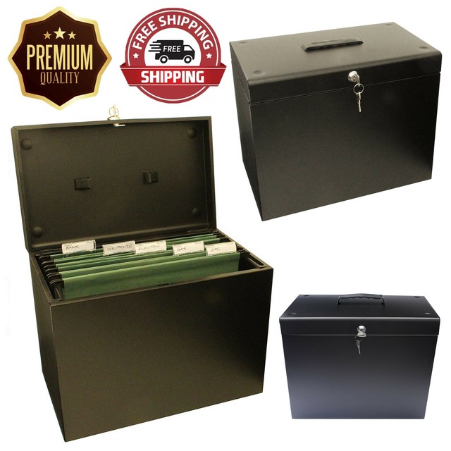 Small Filing Cabinet Portable A4 Filing Secure Storage Lockable Metal ...