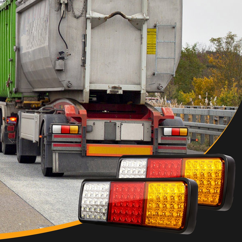 2Pcs 75LED Rear Tail Light Bar Turn Signal Brake Reverse Lamp For Truck ...