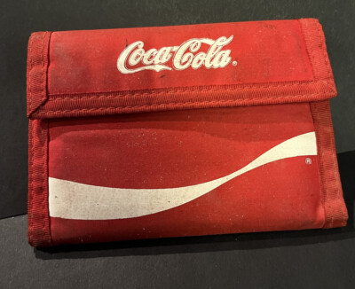 Vintage 1980’s Coca Cola Wave Wallet Red Tri-Fold Classic Coke Wallet ...