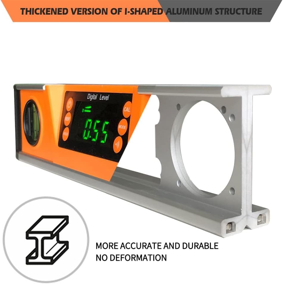 10-Inch Digital Torpedo Level & Protractor Neodymium Magnets Bright LED ...
