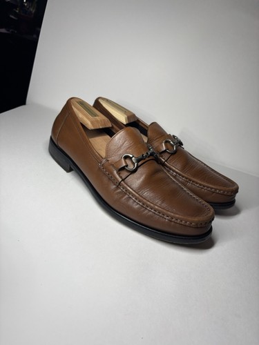 Johnston & Murphy Men’s 11 M Brown Italian Bit Loafers made in Italy | eBay