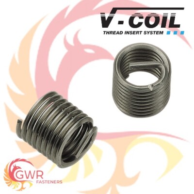 M9 x 1.25mm Metric V-Coil Wire Thread Repair Inserts Heli-Coil ...