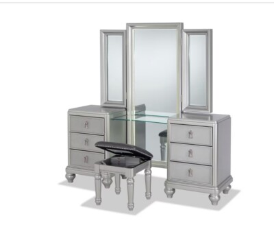 Diva II Platinum 6 Drawer Vanity Set | eBay
