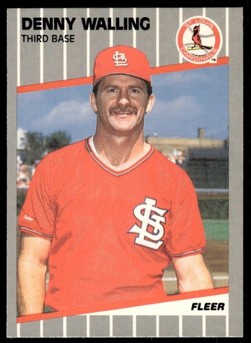 1989 Fleer Baseball Card Denny Walling St. Louis Cardinals #465 | eBay