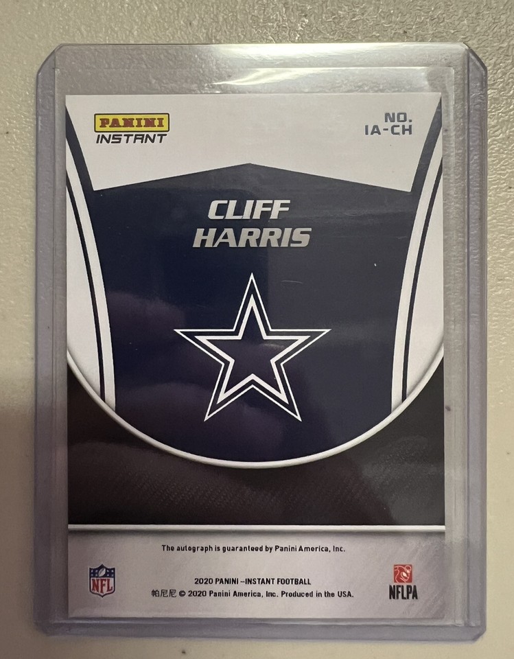 2020 Panini Instant Access NFL Football Hall of Fame Cliff Harris AUTO ...
