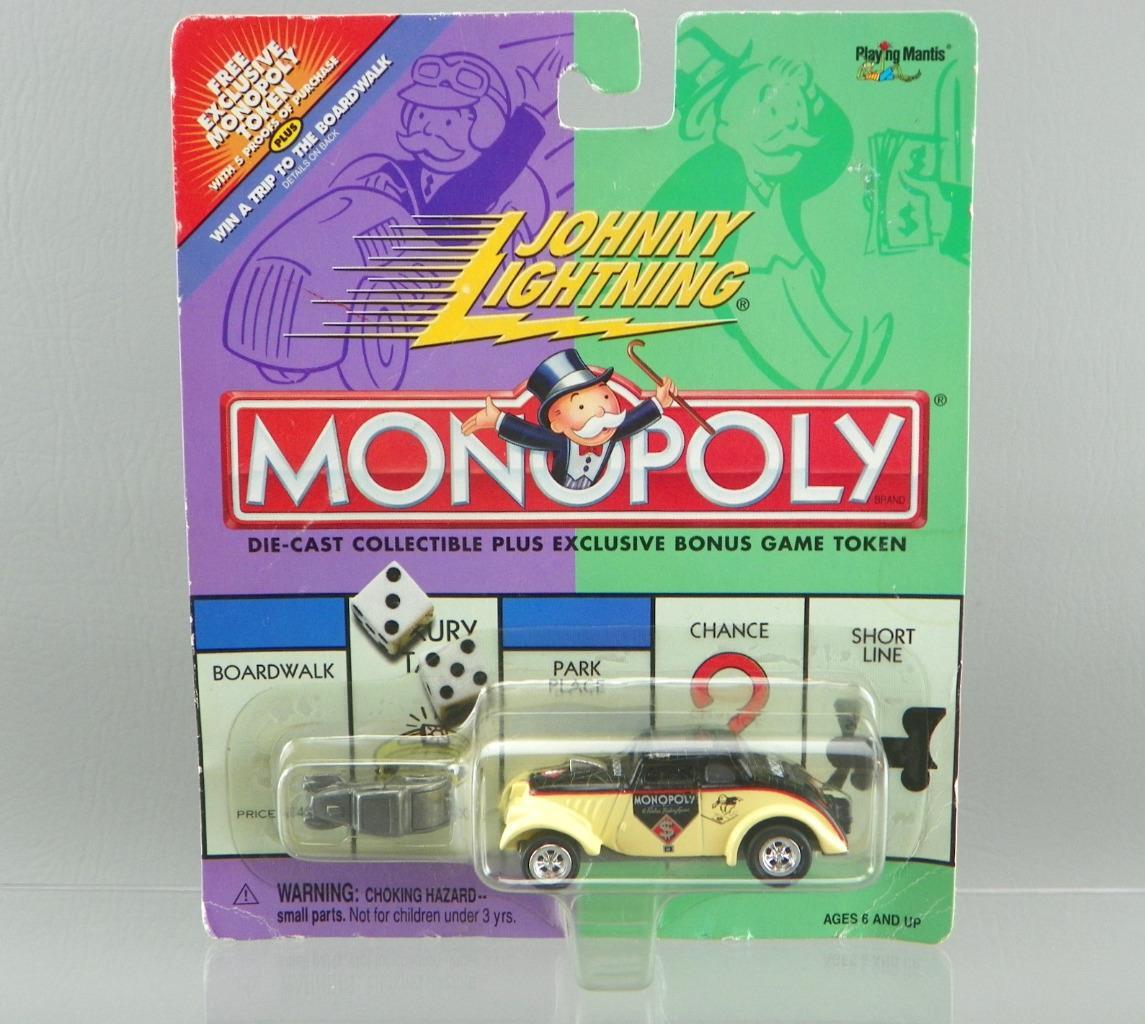 Johnny Lightning 2000 Diecast 1/64 Monopoly 1933 Ford Willys w/ Game ...