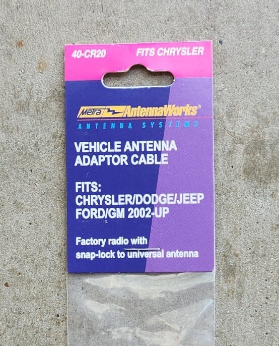 Metra 40-CR20 Radio to Antenna Adapter for 2002-up Chrysler/Dodge/Ford ...