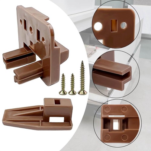 4 Pack Plastic Drawer Slides and Glides Replacement Part for Center ...