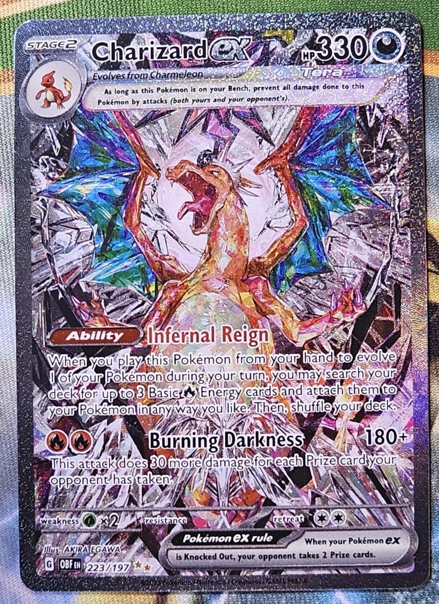 Charizard ex 223 Current Market Value | Obsidian Flames