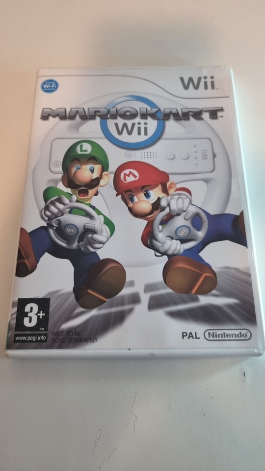 Mario Kart Wii Game With Steering Wheel | eBay UK