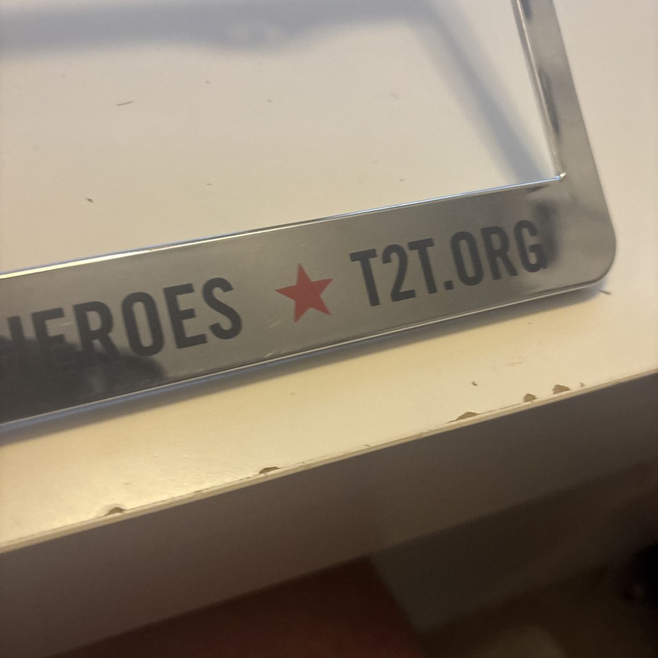 Tunnel To Towers I Support America Heroes T2T.ORG License Plate Holder ...