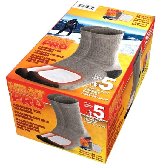 Heat Pro Adhesive Toe Warmers 30 Pairs 60Individual 5 Hours Heat EXP ...