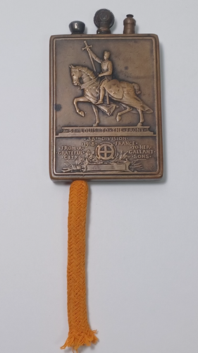 WWI St Louis to the Front Brass French Trench Style Rope & Wick Lighter ...