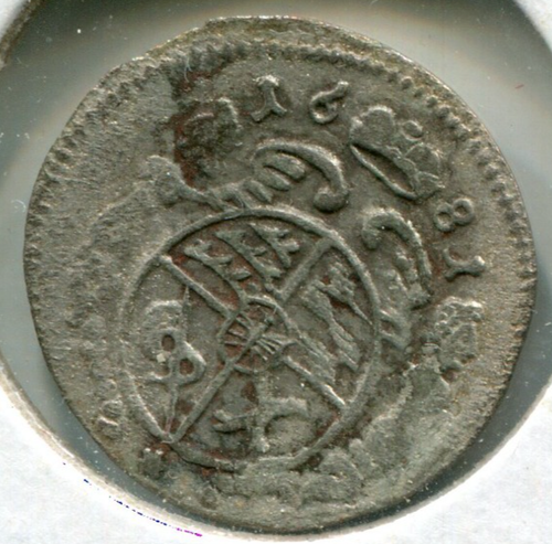 1681 1 Silver Groschl German States Wurttemberg Christian Ulrich 16mm ...