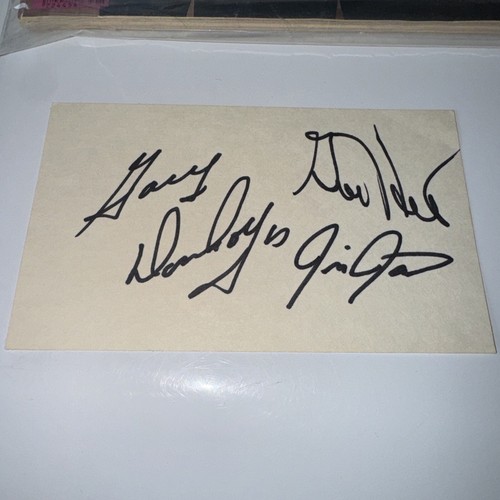 Gene Hart, JJ, Gary Dornhoefer Rare Autographed Cut Auto - All 3 Signed ...