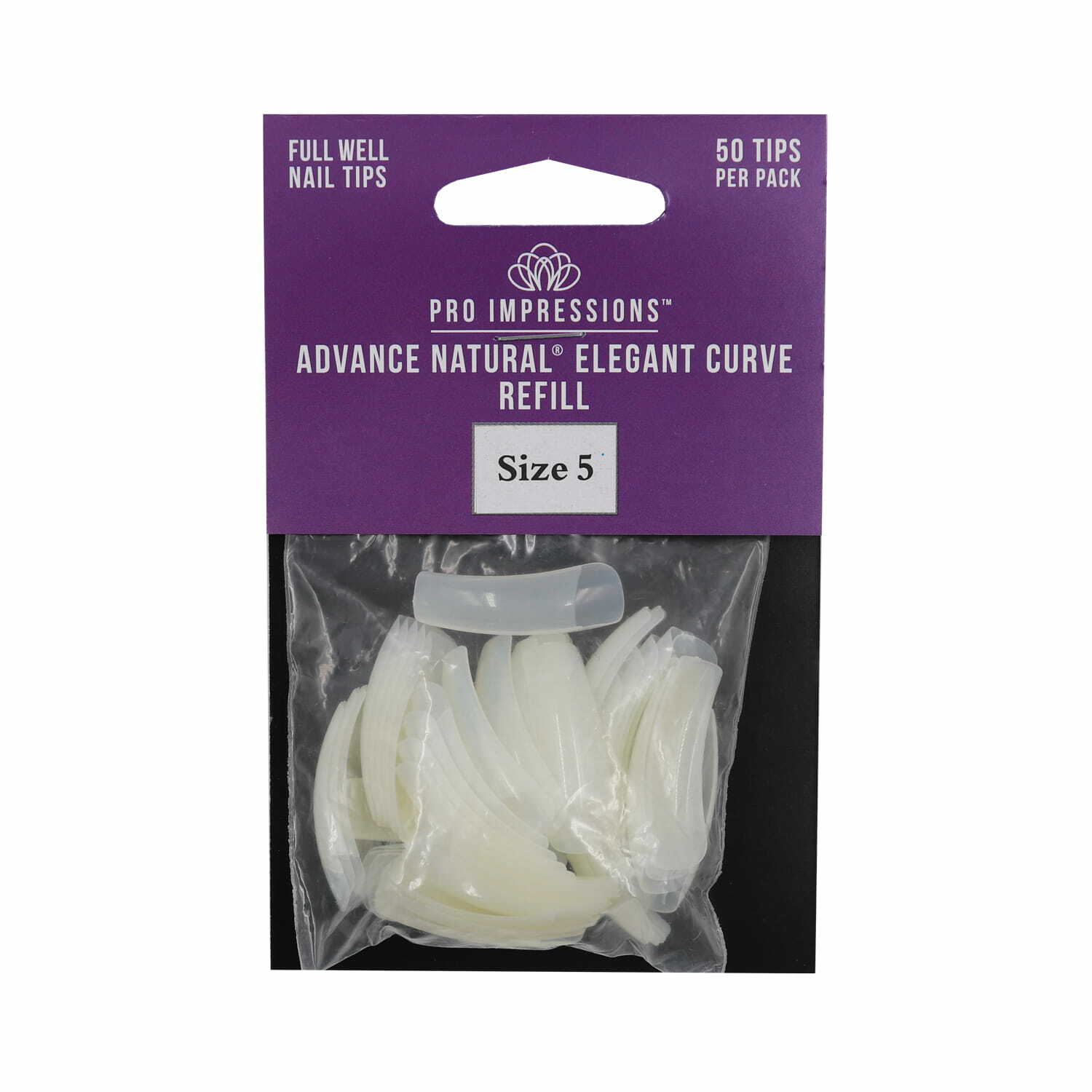Pro Impressions Advance Natural® Elegant Curve Full Well Nail Tips ...