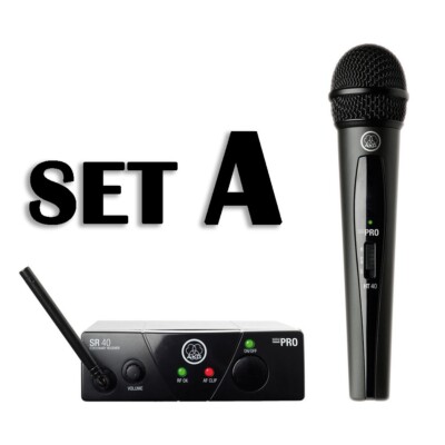 AKG Pro Audio WMS40MINI Vocal Set A Band US25A Wireless Microphone ...