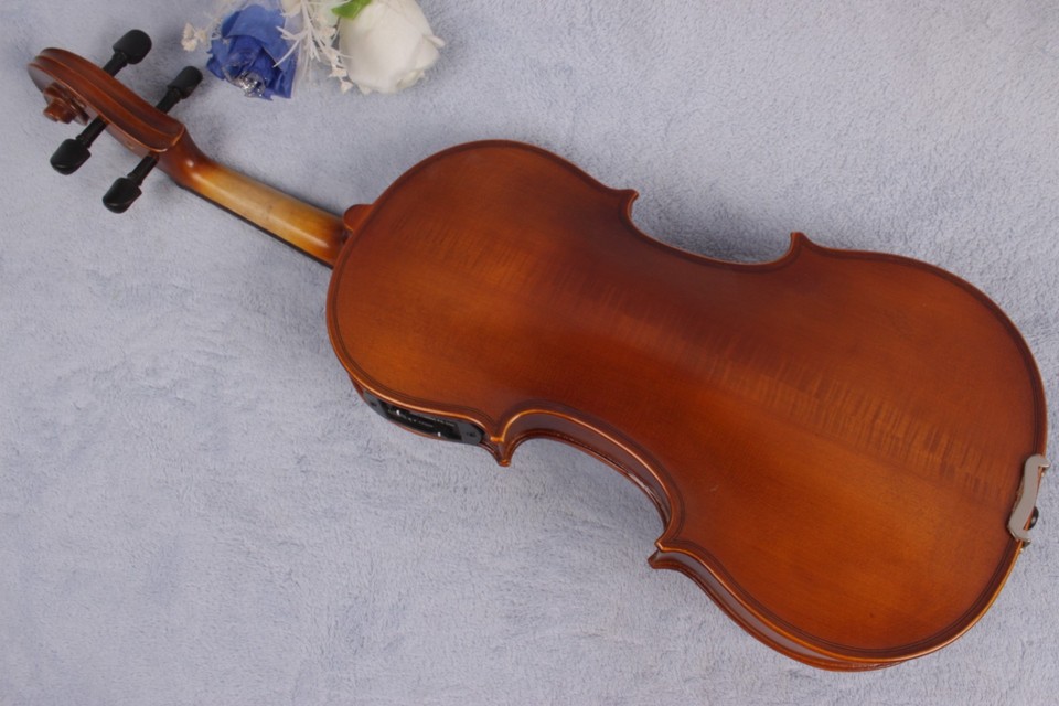 Electric Violin 4/4 full size Maple Spruce ebony Left hand Violin with ...
