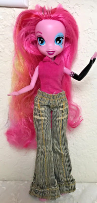 2013 Hasbro My Little Phony Equestrian Girl Pink Rainbow Hair Blue Eyes ...