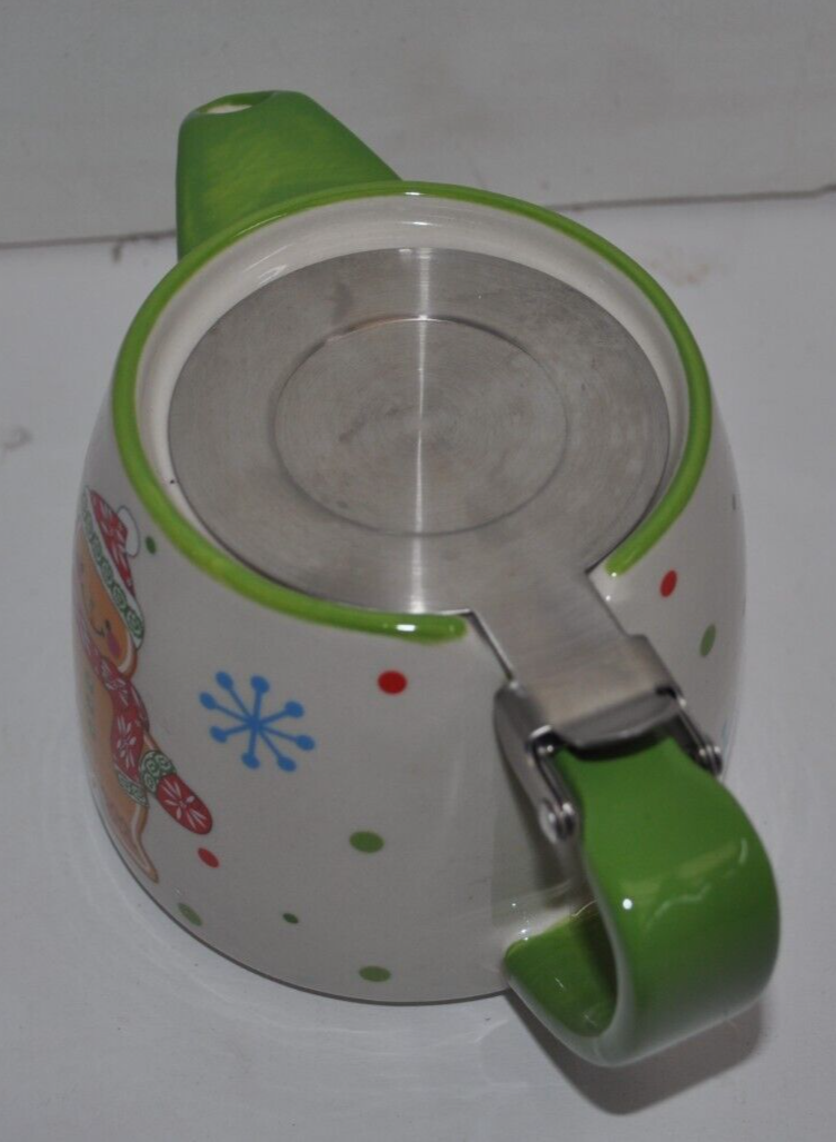 CHRISTMAS TEMPTATIONS GINGERBREAD MAN TEAPOT 18 OZ | eBay