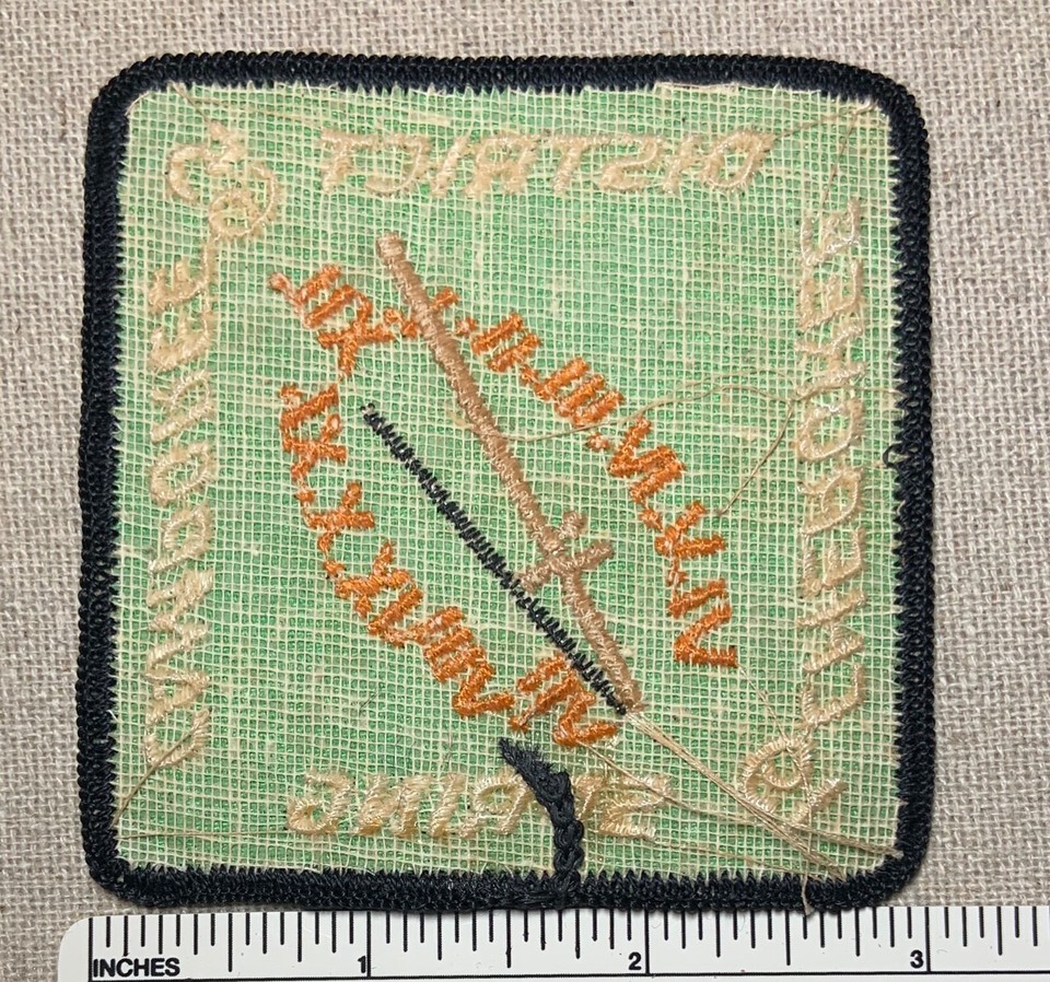 Vintage 1965 CHEROKEE DISTRICT Boy Scout Spring Camporee PATCH BSA Camp ...