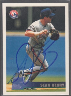 SEAN BERRY 1996 Topps #113 Montreal Expos Auto TTM/IP Signed ...