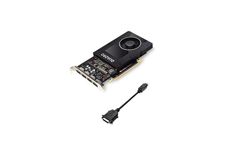 5GB Dell nVIDIA Quadro P2200 4x DP PCI Express x16 Graphics Card PX8M5 ...