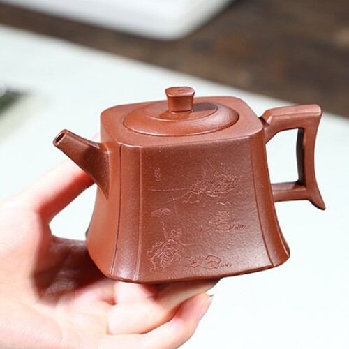 Tea Pot With Infuser 10 Holes Handmade Pot Marked Traditional Craft ...