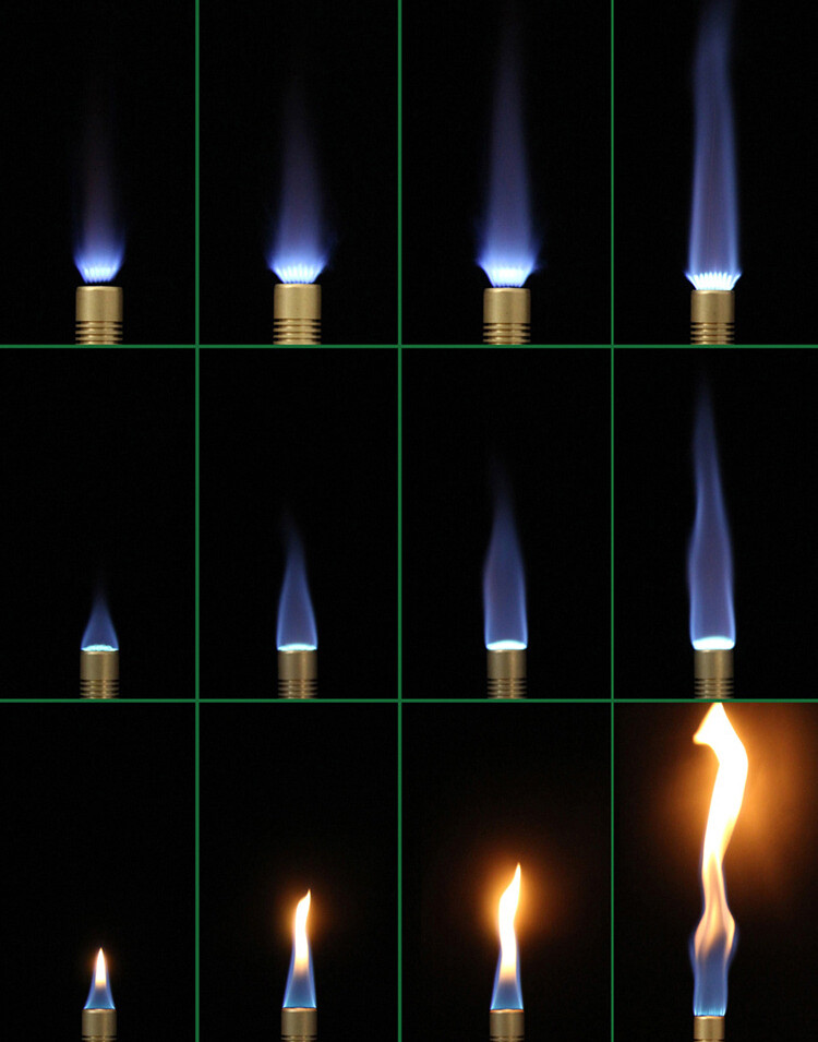 Lab Bunsen Burner Natural Gas Liquid Propane w Air Gas Adjustment ...