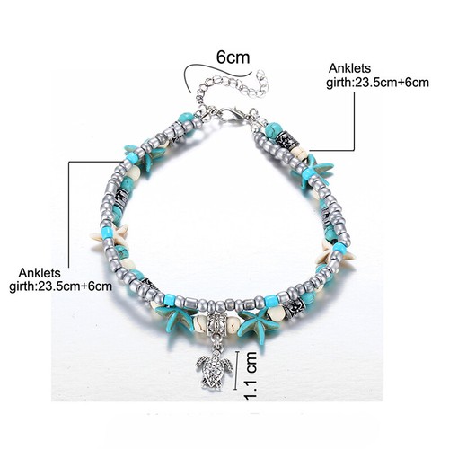 Shell Beads Starfish Anklets for Women Beach Anklet Leg Bracelet Handmade | eBay