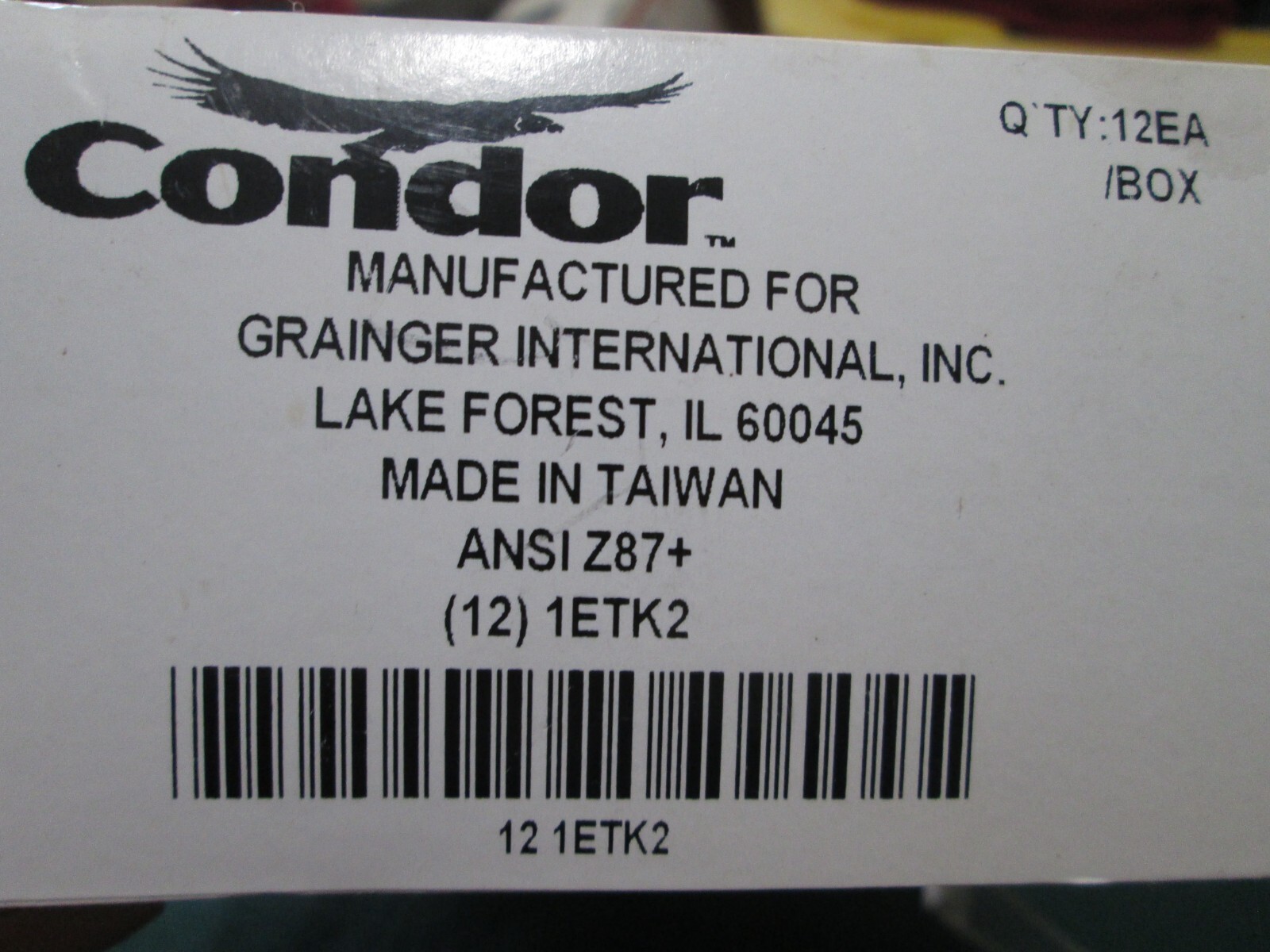 12 CONDOR Safety Glasses: Anti-Scratch, Wraparound Frame, Frameless ...