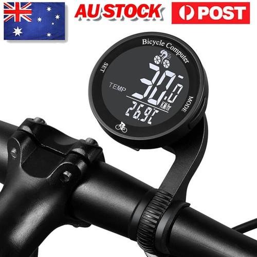 WIRELESS LCD BIKE COMPUTER SPEEDO ODOMETER WATERPROOF SPEEDOMETER CYCLE ...