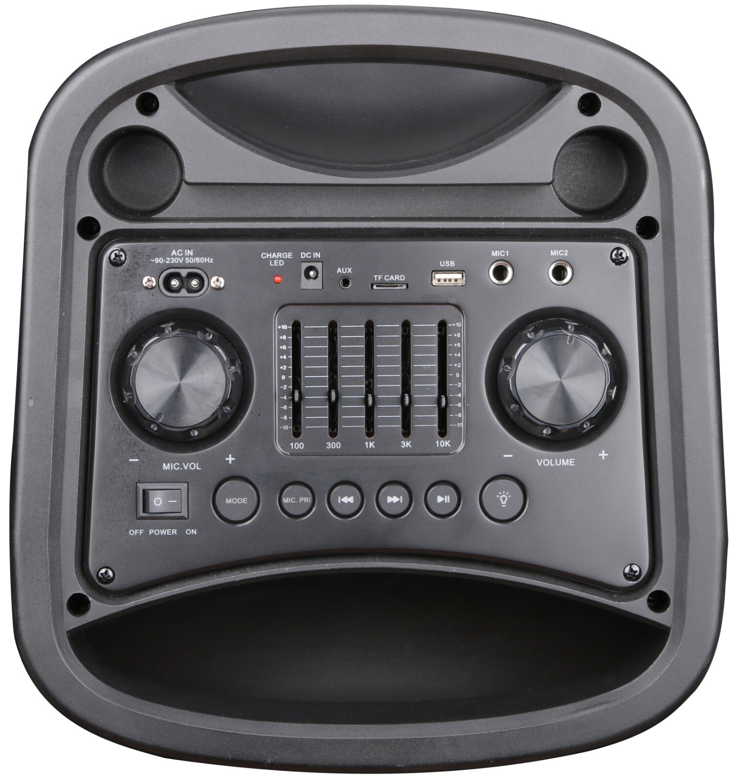 Max Power DJ Speaker - MPD1010B-PARTY BOX Different LED lights MIC for ...