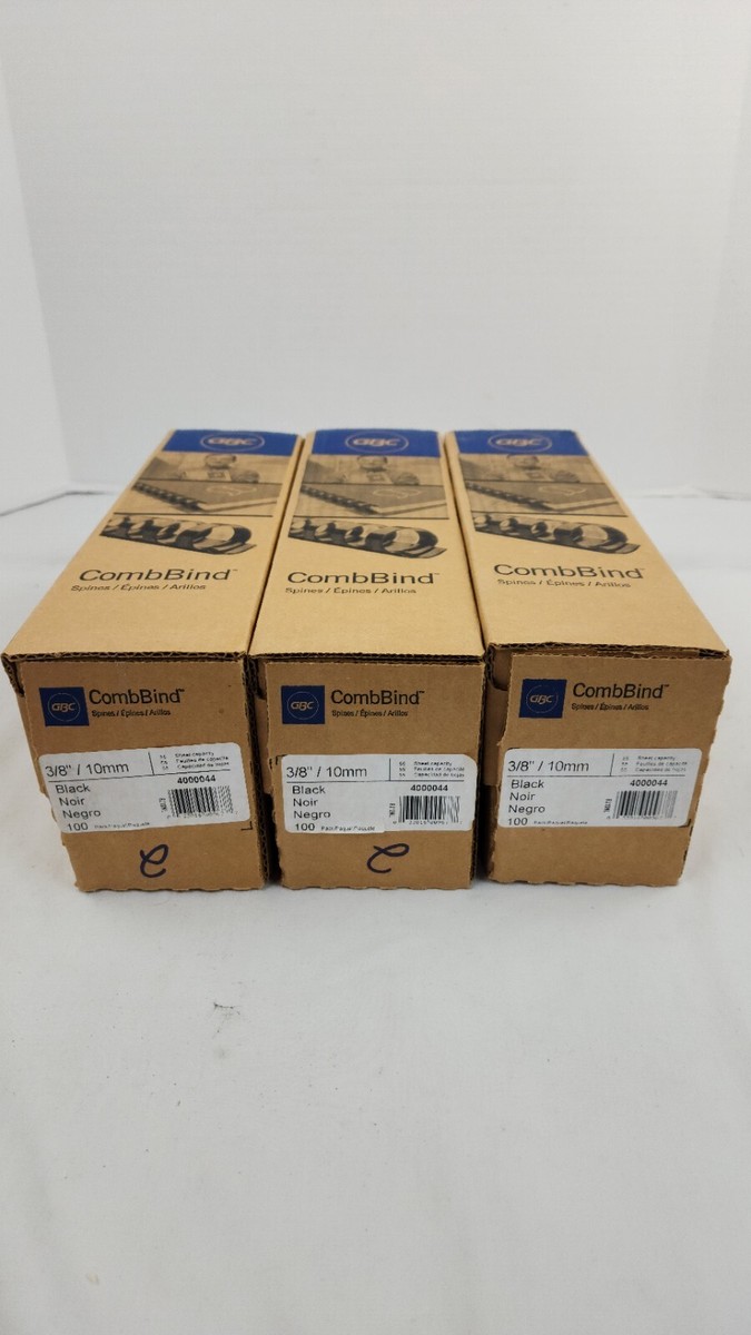 Plastic Comb Leitz Binding Spines 45mm Black - Pack Of 50 Binding Combs