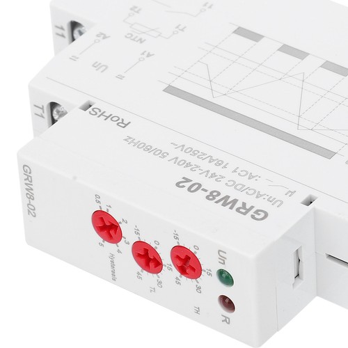 Temperature Control Relay DIN Rail Installation With Test Probe GRW8-02 ...
