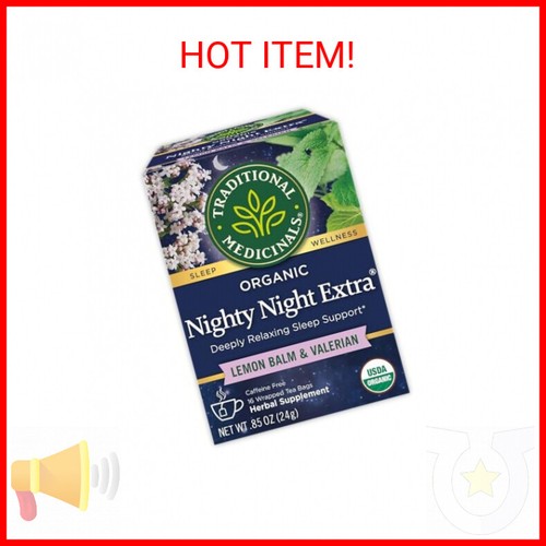 Traditional Medicinals Organic Nighty Night Extra Tea With Valerian ...