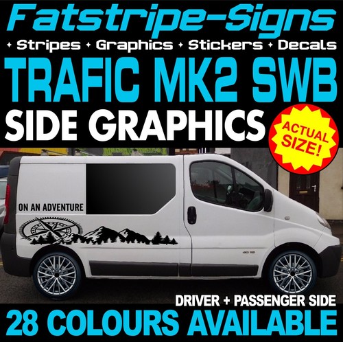 to fit RENAULT TRAFIC SWB GRAPHICS STICKERS STRIPES DECALS CAMPER VAN ...