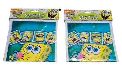 2 Sets SpongeBob Squarepants 16 Total, Party Gift Bags | eBay