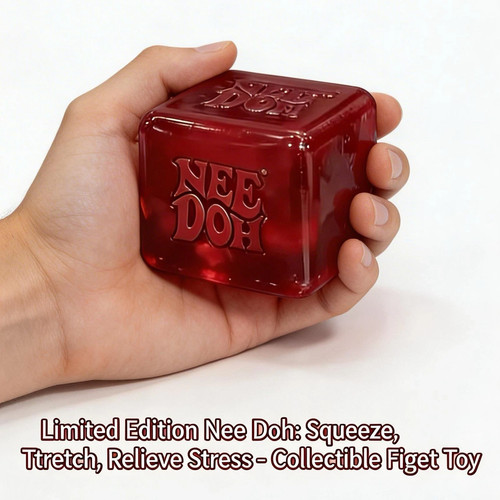 NeeDoh Nice Cube Dr Pepper Limited Edition Fidget Toy Squishy Stress ...