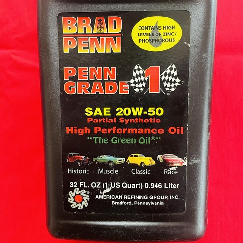 Brad Penn 20W50 Green Racing Motor Engine Oil Penngrade ZDDP Zinc ...