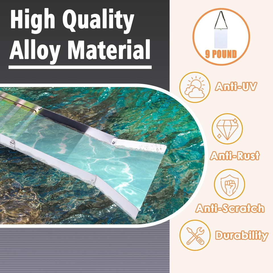 20pc Complete Gold Panning & Prospecting Kit with 50" Folding Sluice ...